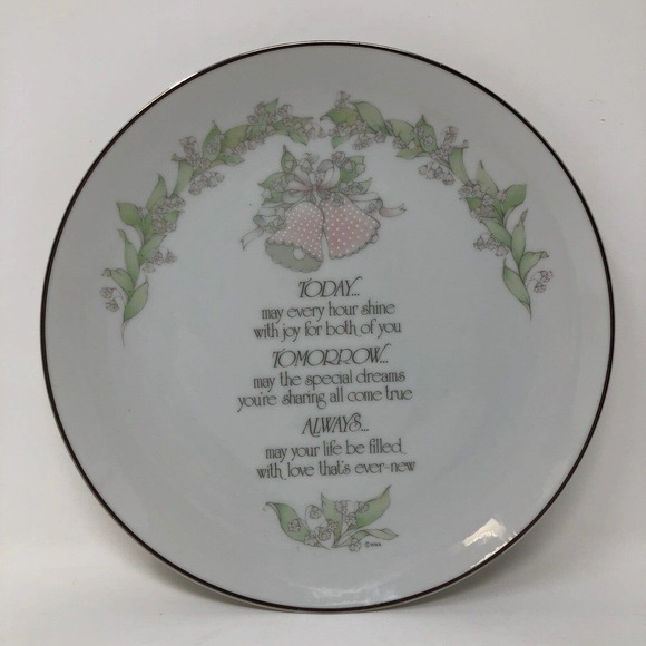 WWA | Accents | Wedding Keepsake 976 Porcelain Plate Gift Collectible ...